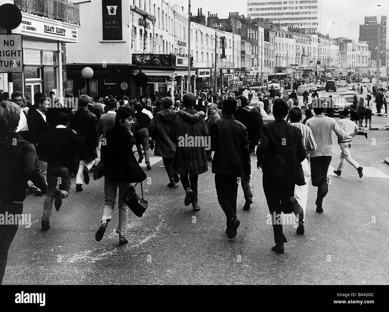 Mods Maurauding through the streets damaging and obstructing people ...