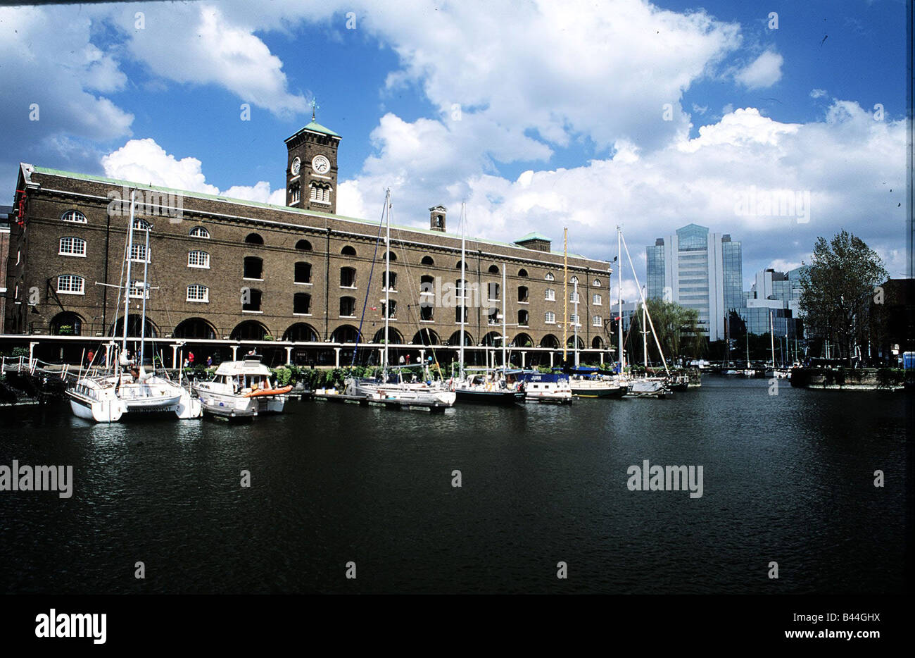 London Saint Katherines dock River Thames Stock Photo - Alamy