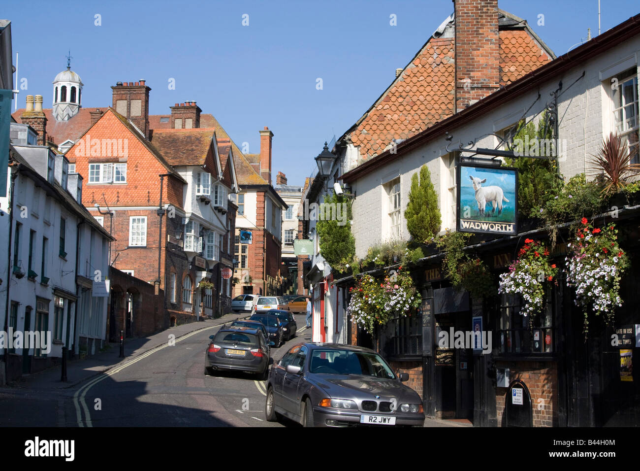 Marlborough town centre wiltshire england uk gb Stock Photo - Alamy