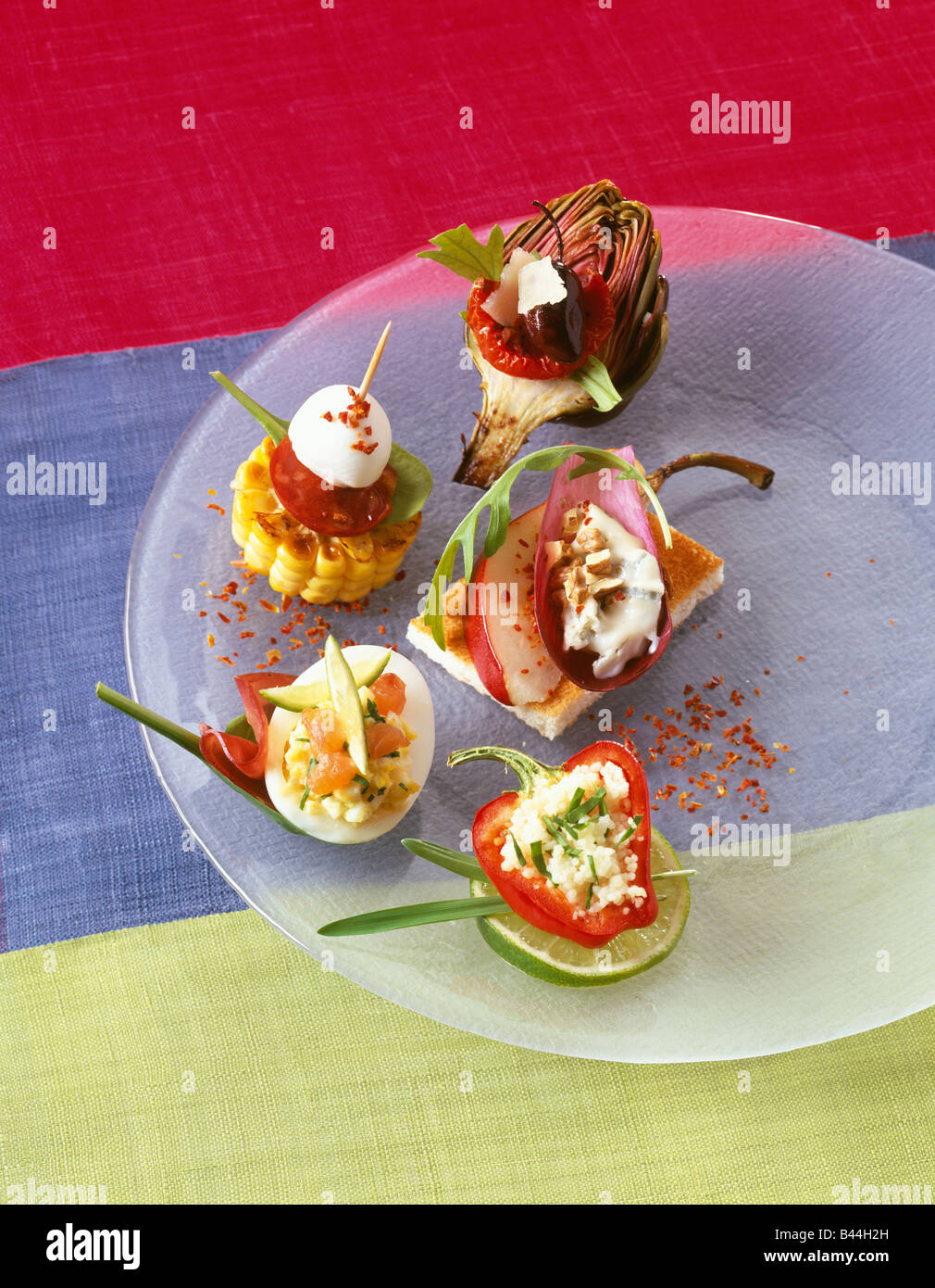 Assorted canapes hi-res stock photography and images - Alamy