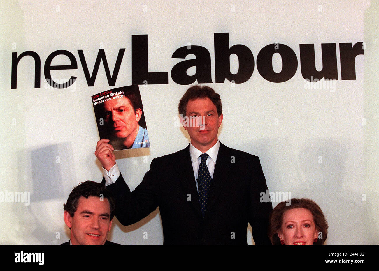 Tony Blair launches new Labour manifesto for the General Election 1997 ...