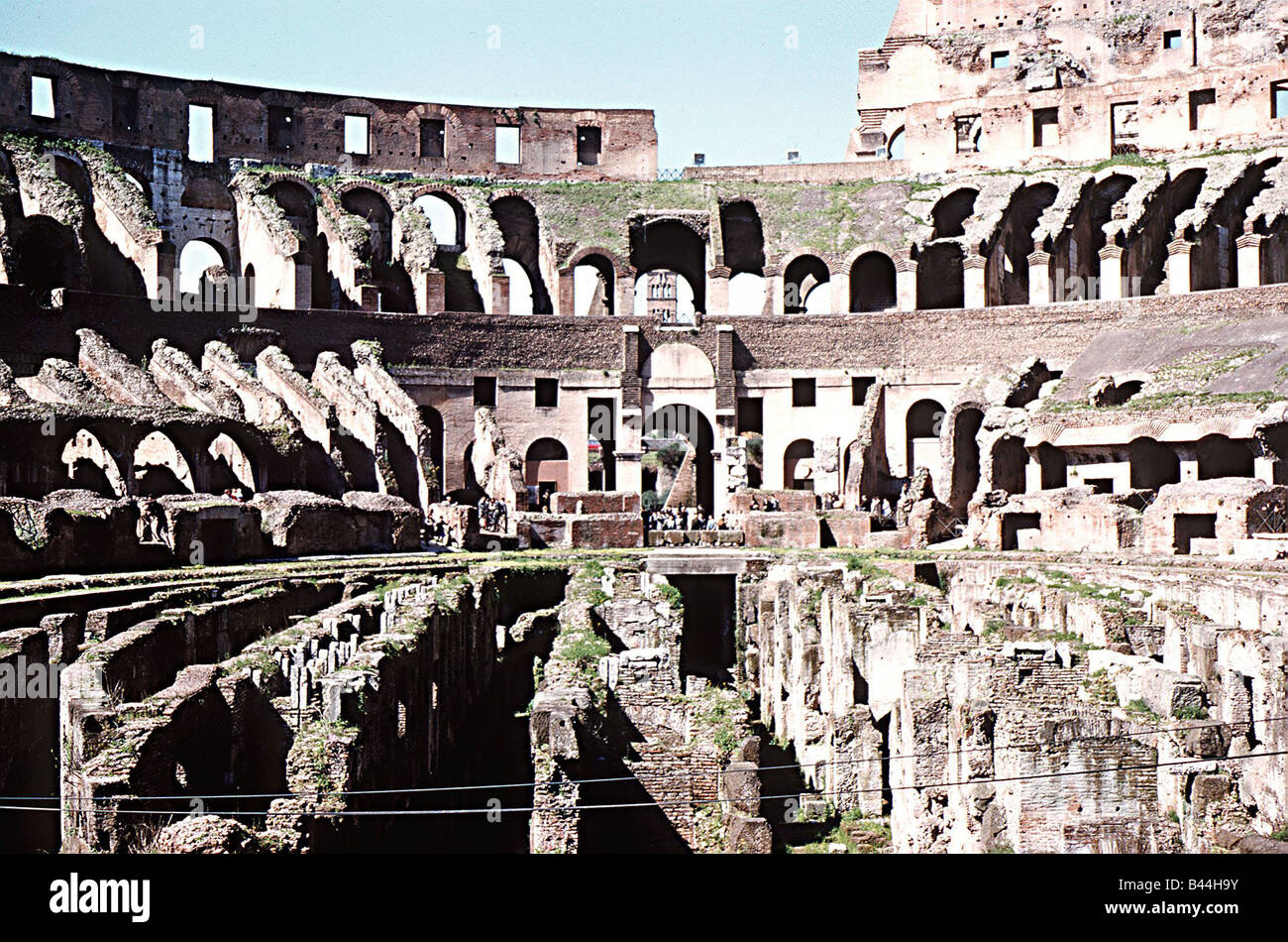Colosseum Rome Italy general view of interior Stock Photo - Alamy