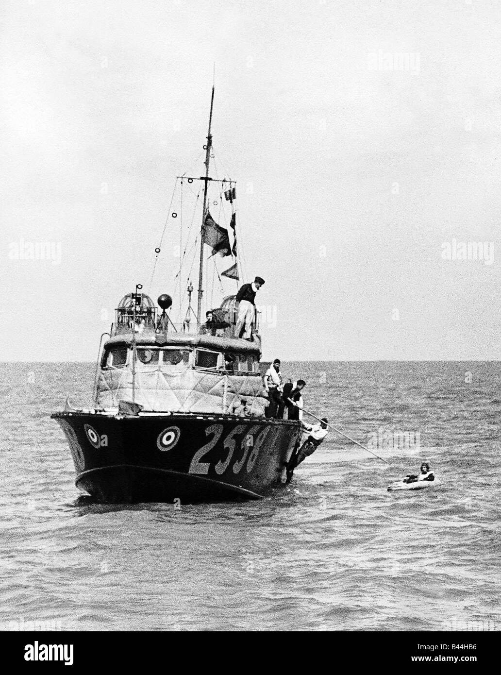 A new air sea rescue launch introduced by the RAF during WW2 is put ...