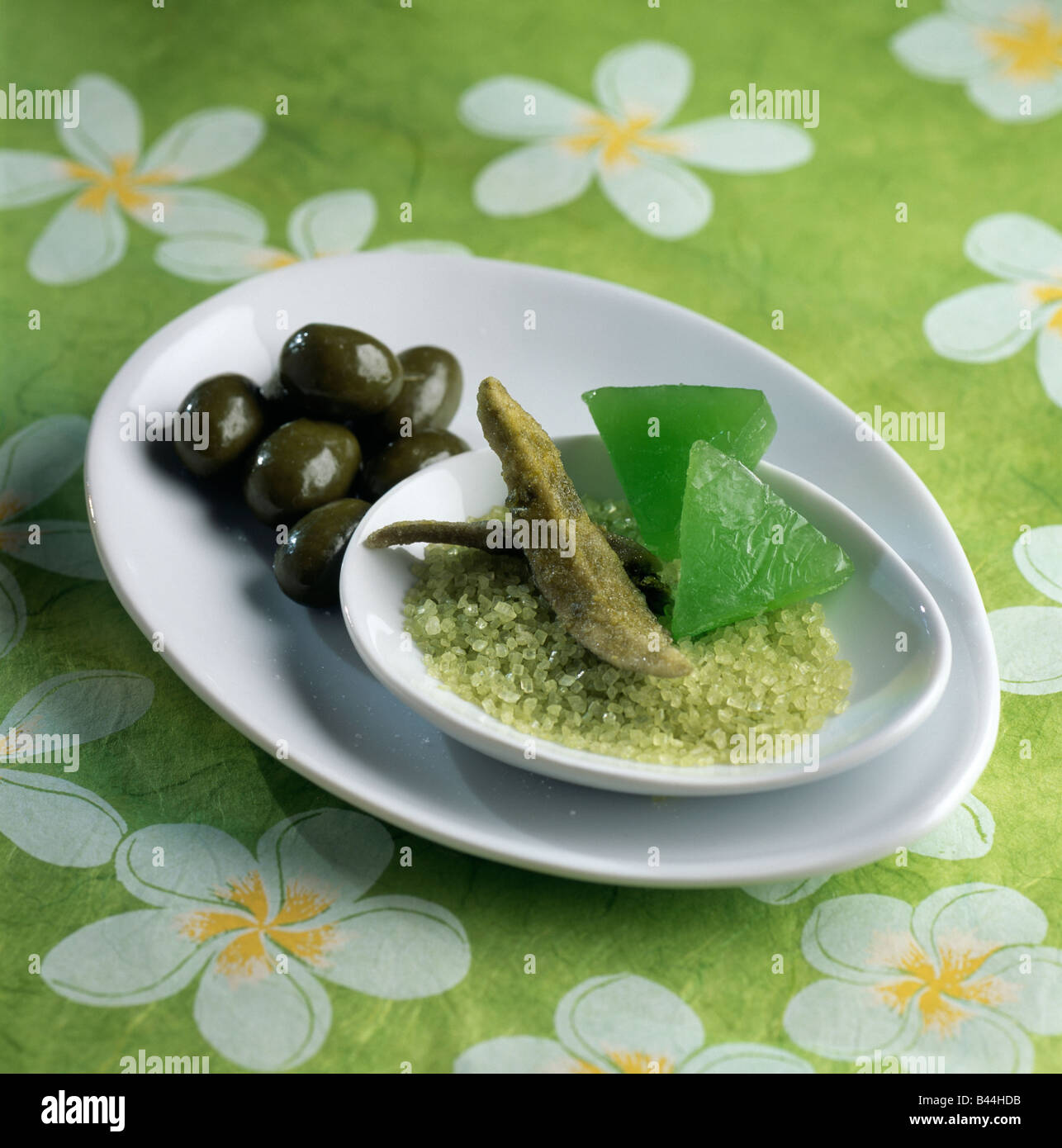 Selection of green products Stock Photo - Alamy