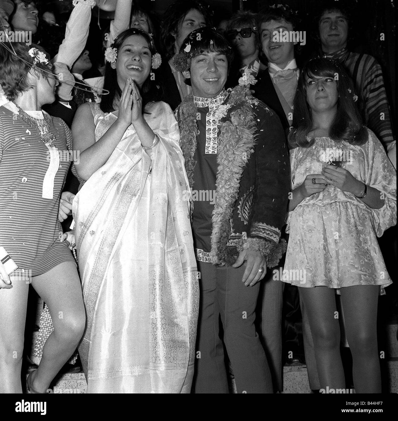 Eric Burdon of The Animals marries Angie King 1967 Stock Photo - Alamy