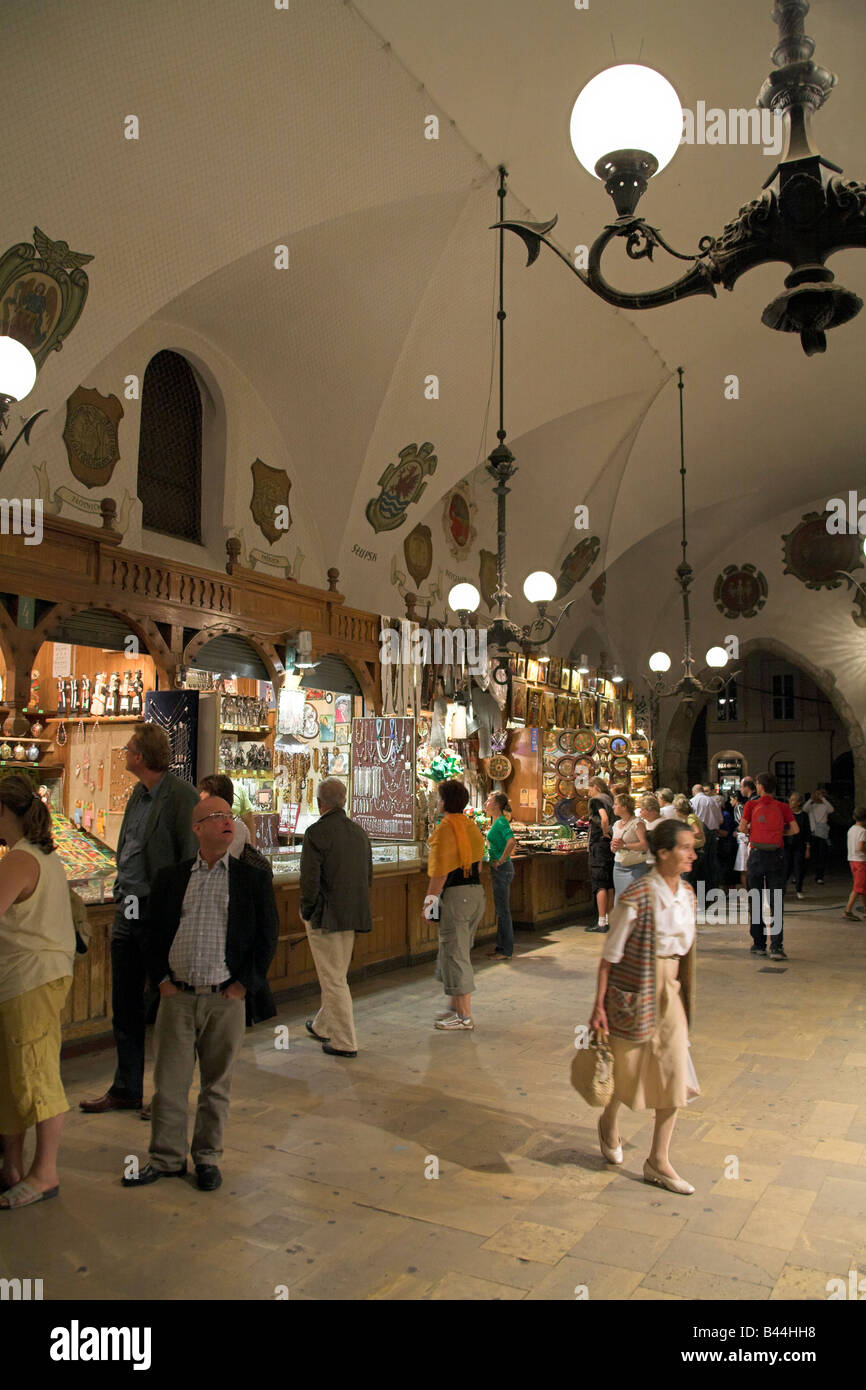 Interior of Cloth Hall in Krakow Poland Stock Photo - Alamy
