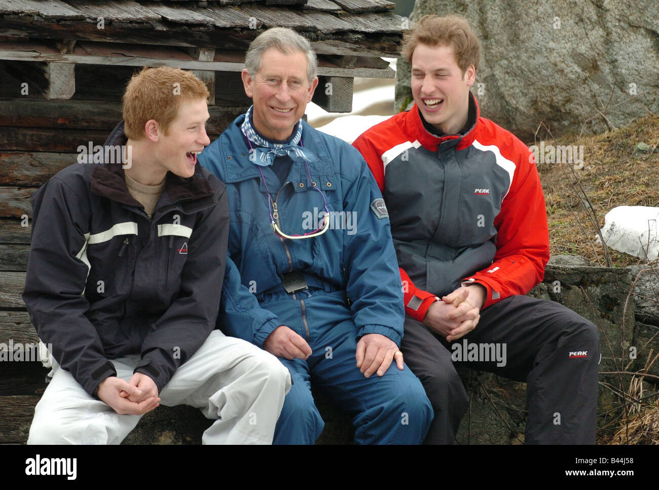 Prince Harry and Prince William seen here with their father Prince ...