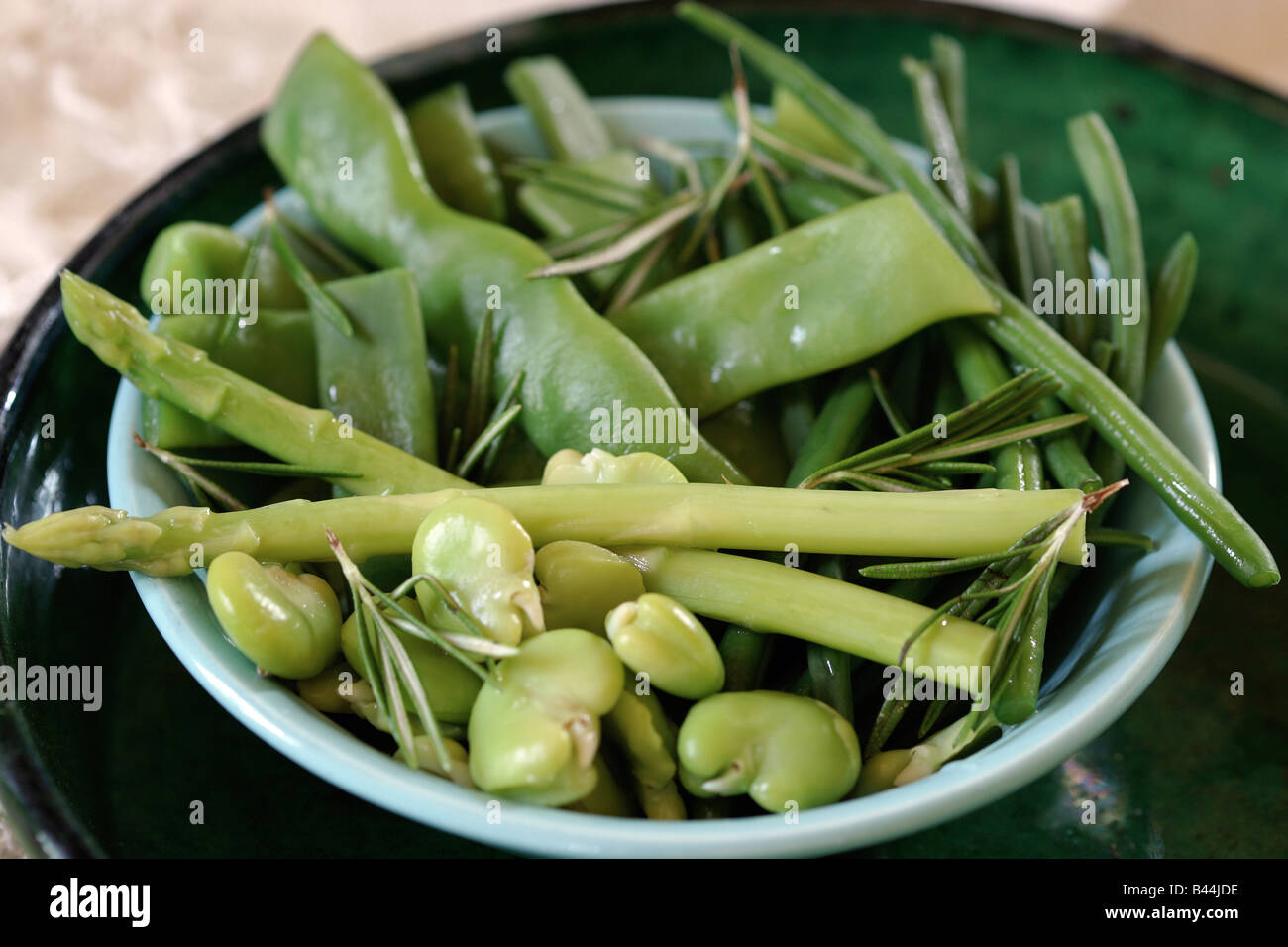 Selection of greens Stock Photo - Alamy