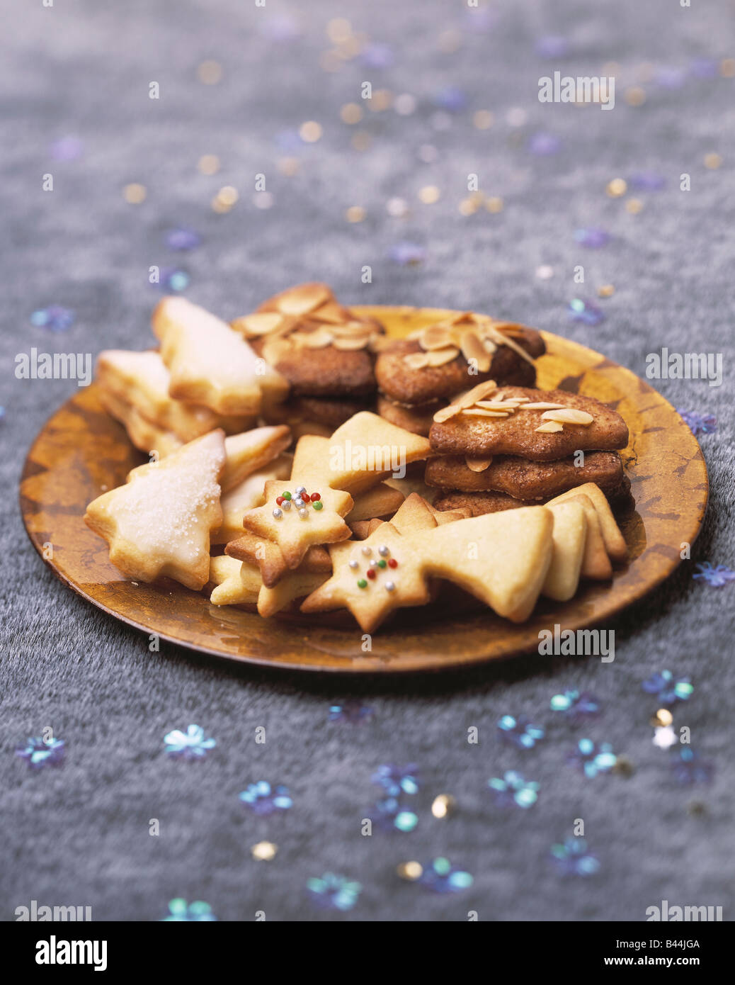 Christmas shortbread biscuits Stock Photo - Alamy