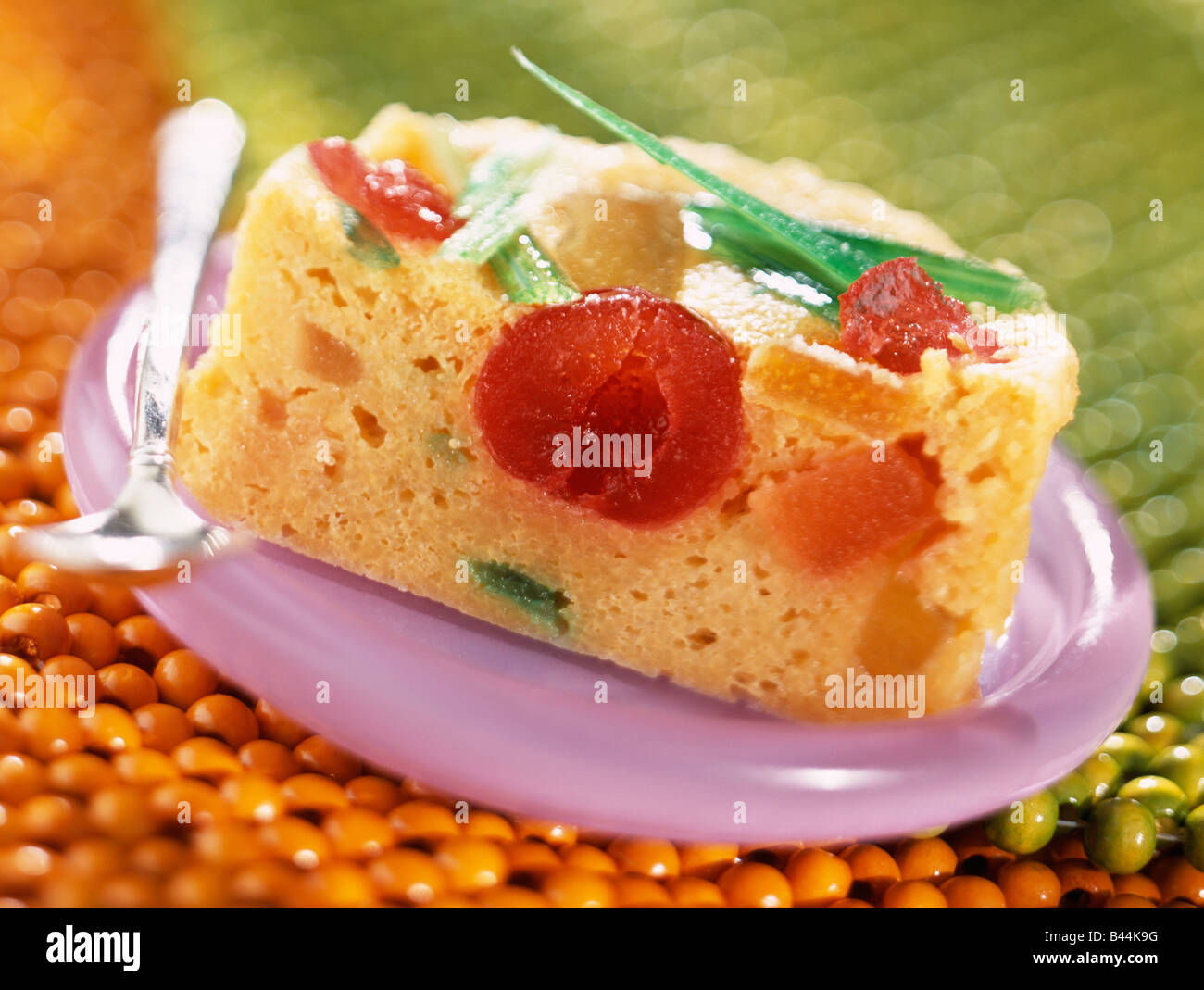semolina and candied fruit cake Stock Photo - Alamy