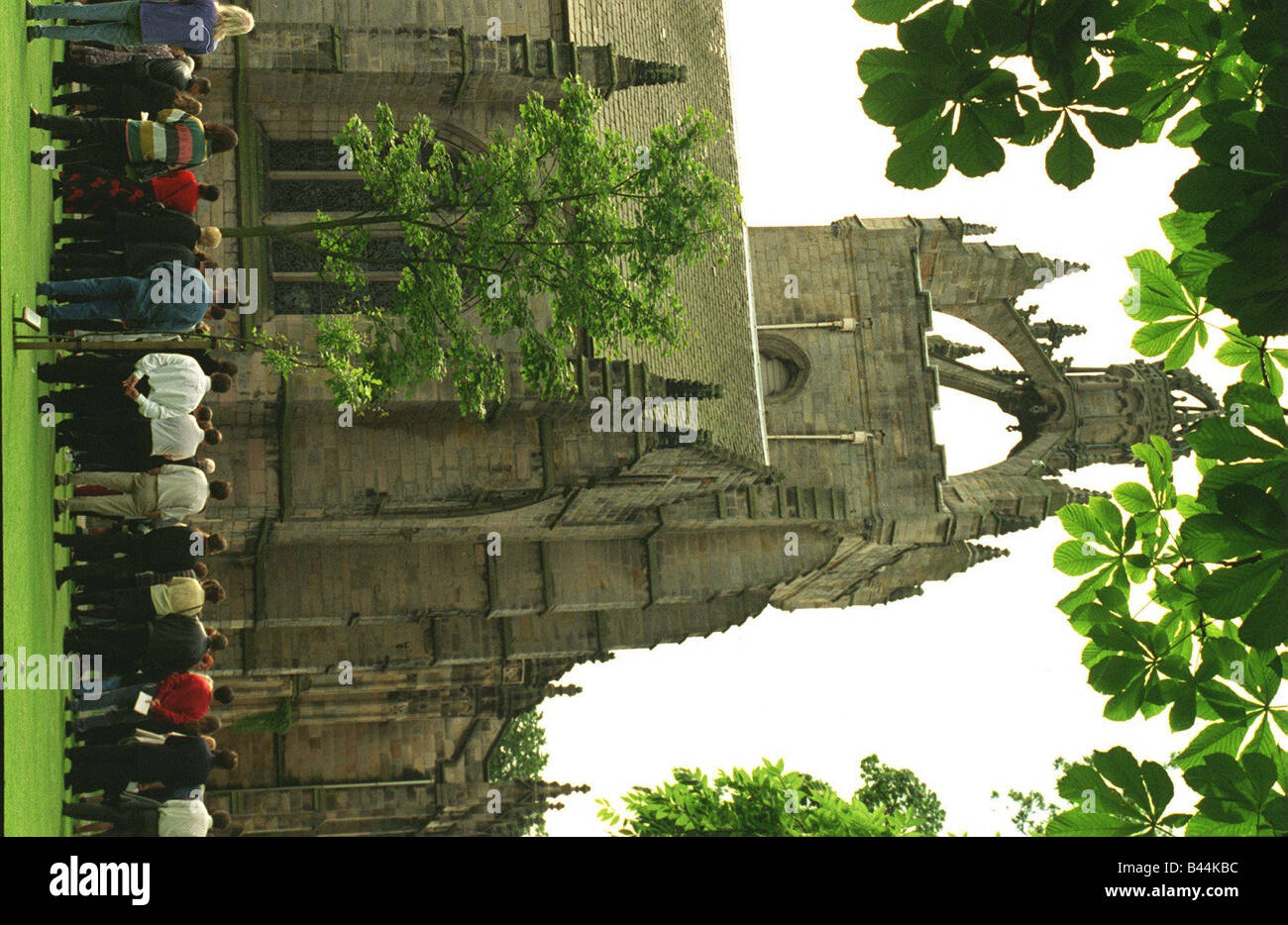 Scott Simpson funeral July 30 1997 Kings College Aberdeen mourners ...