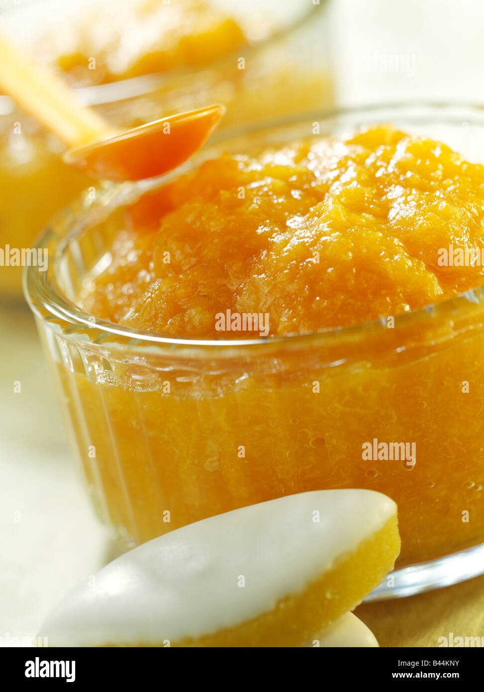 Fresh apricot puree Stock Photo - Alamy