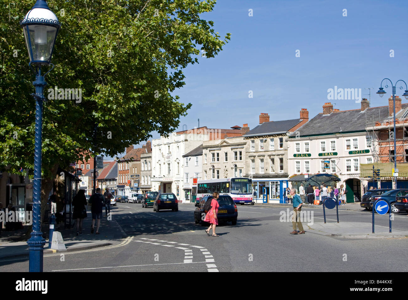 Devizes market town centre wiltshire england uk gb Stock Photo - Alamy