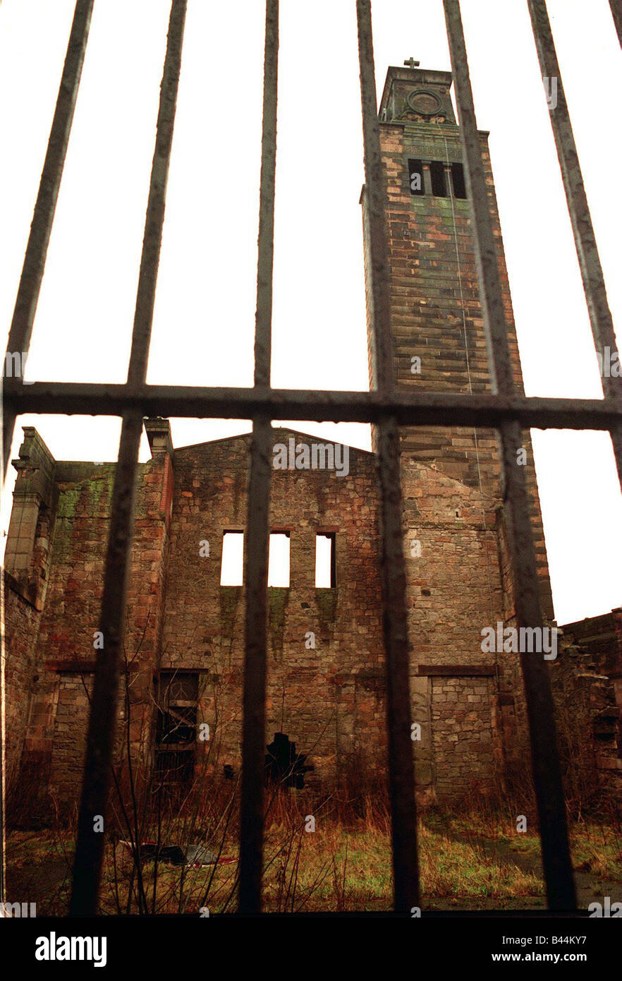 Greek Thomson Church in Gorbals January 1999 Stock Photo - Alamy