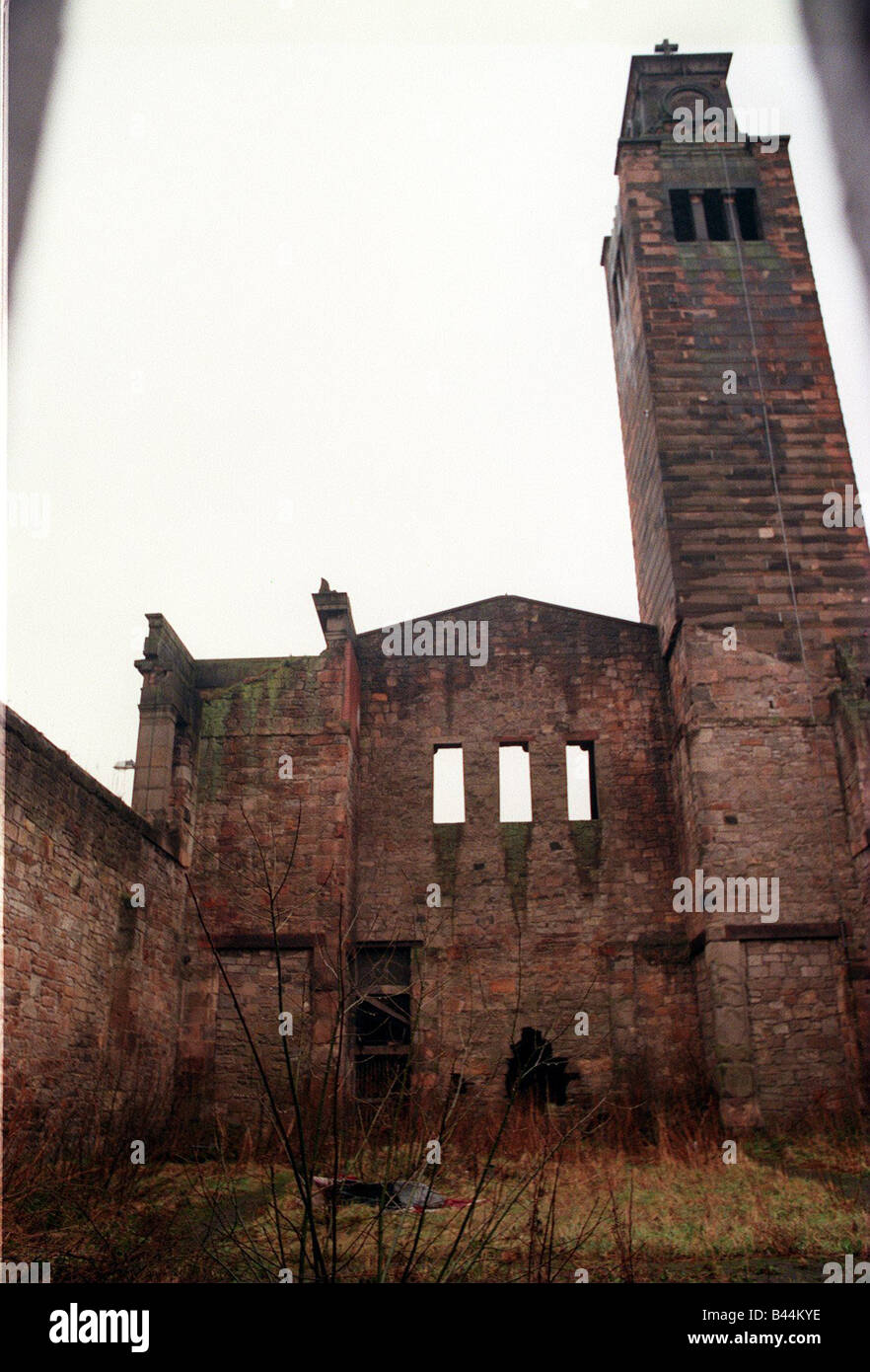 Greek Thomson Church in Gorbals January 1999 Stock Photo - Alamy