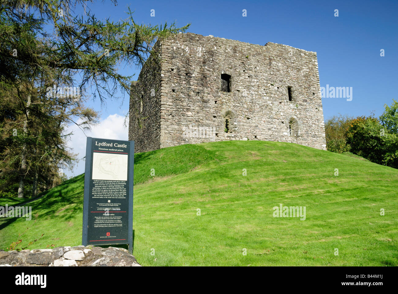Lydford Castle, Lydford, Devon, UK Stock Photo - Alamy