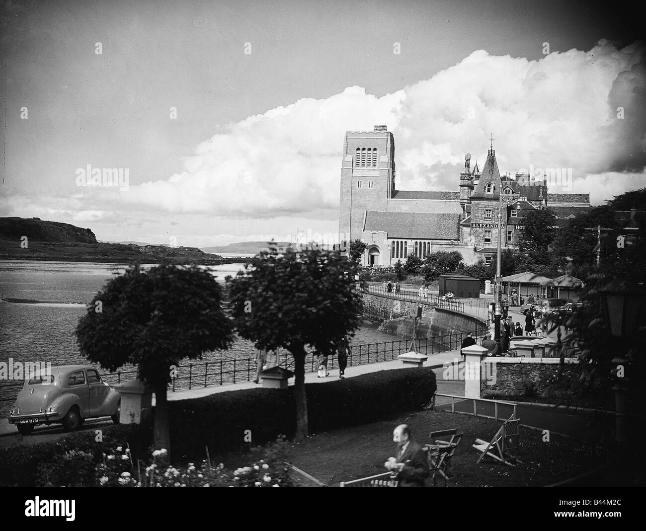 The Church in Oban on the north west coast of Scotland 1951 Stock Photo ...