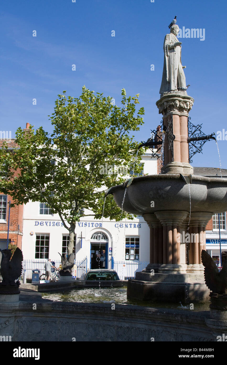 statue in front of visitors centre Devizes market town centre wiltshire ...
