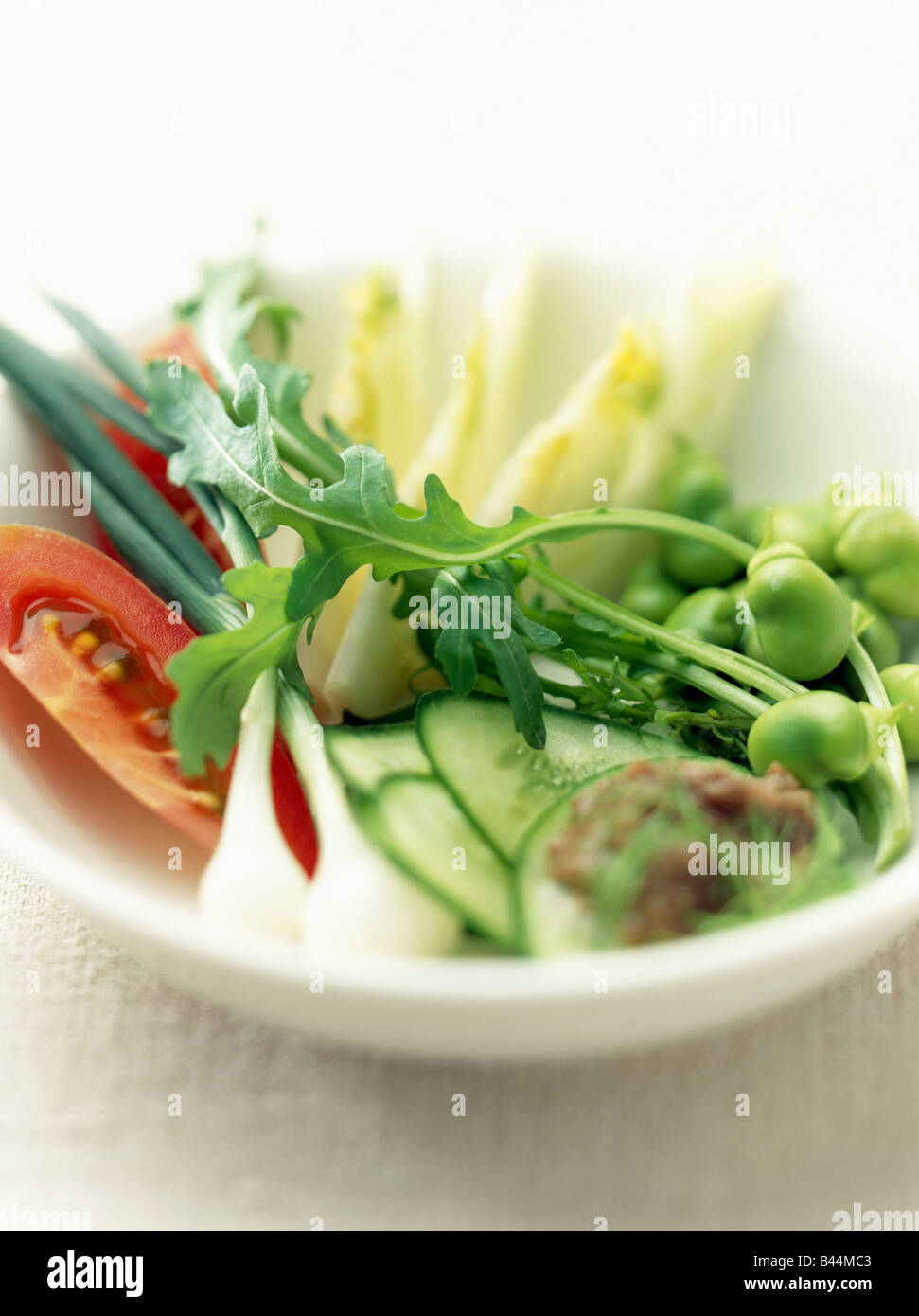 raw vegetables with caper sauce Stock Photo - Alamy
