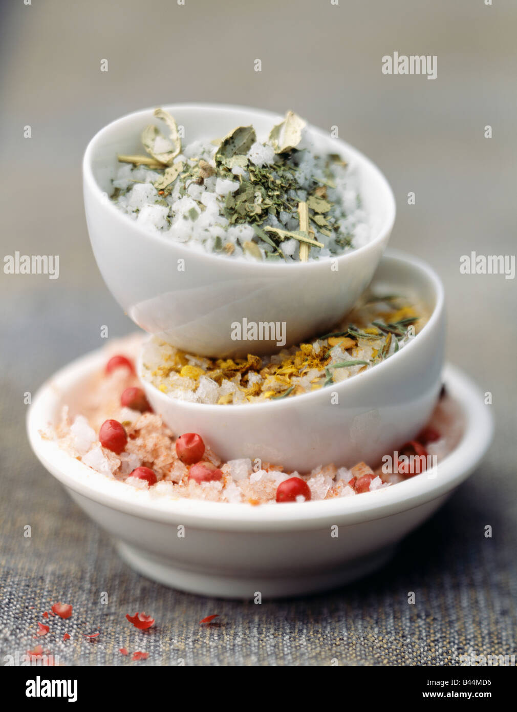 Different flavoured salts Stock Photo - Alamy