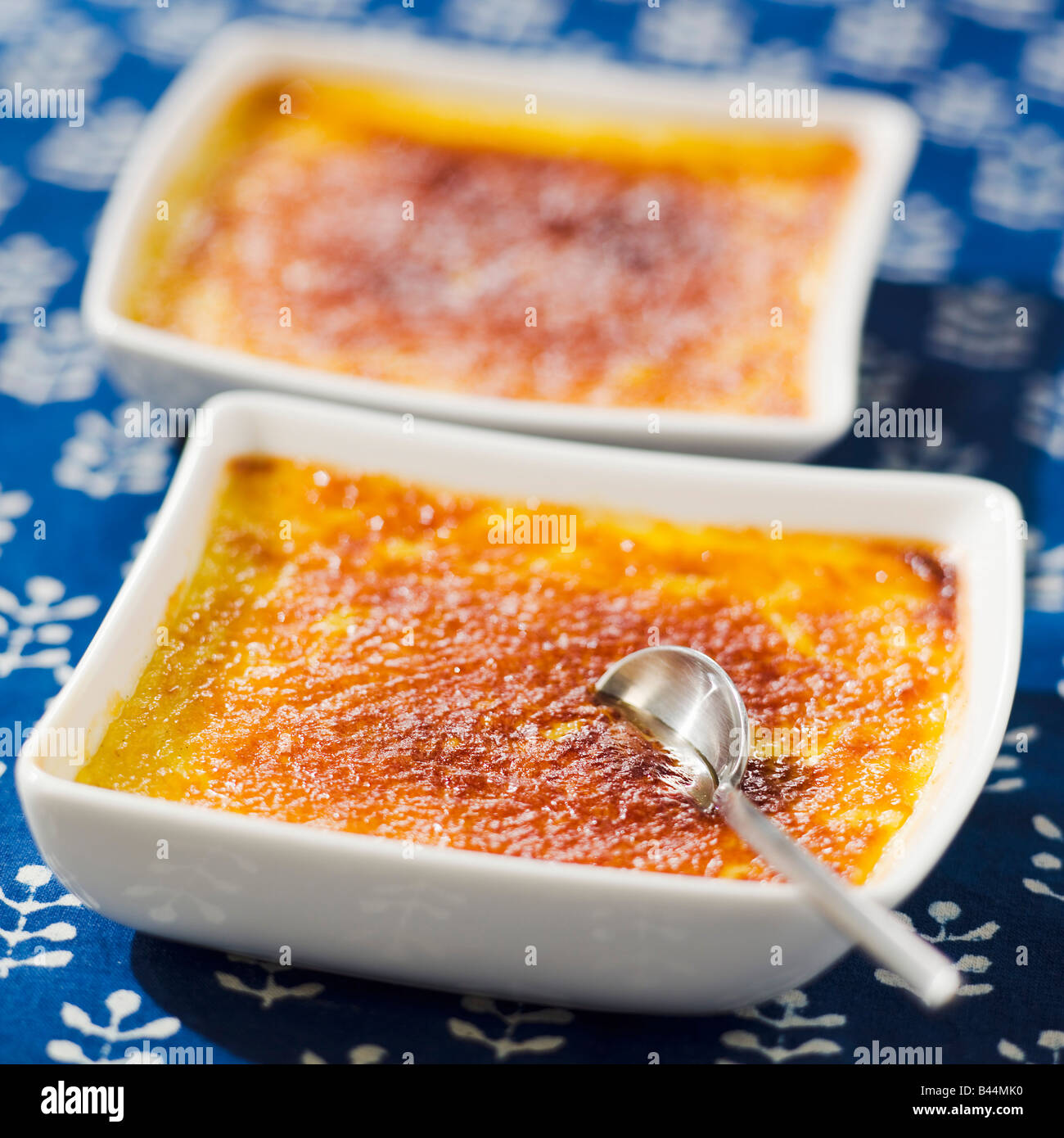 Catalan cream dessert Stock Photo - Alamy