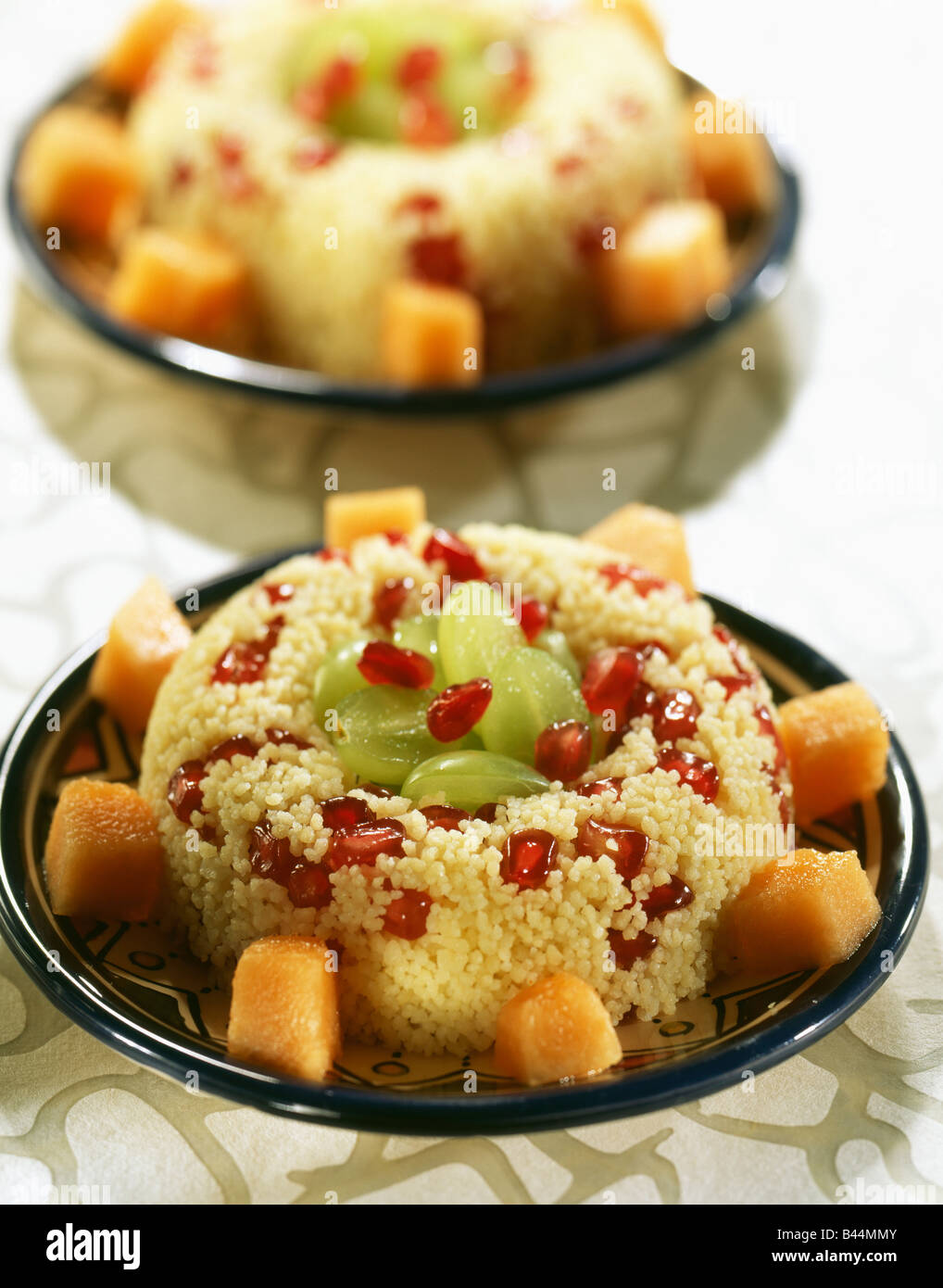 Couscous with summer fruit Stock Photo - Alamy