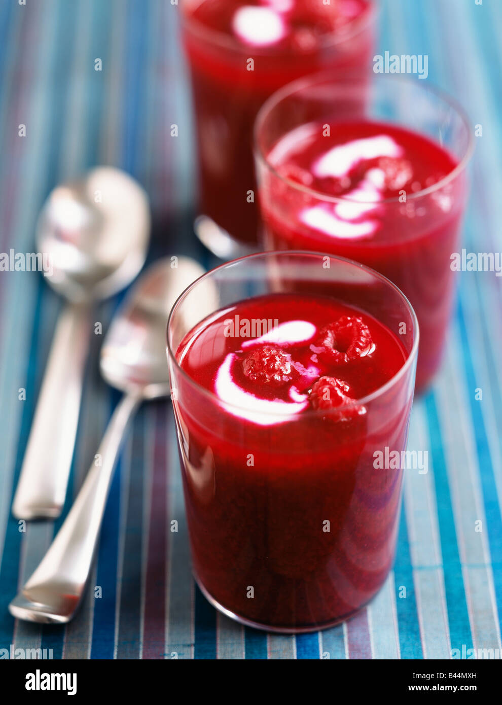 fresh raspberry cocktail Stock Photo - Alamy