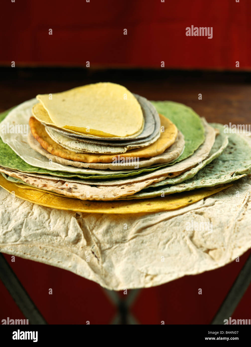Pile of Mexican galettes Stock Photo - Alamy