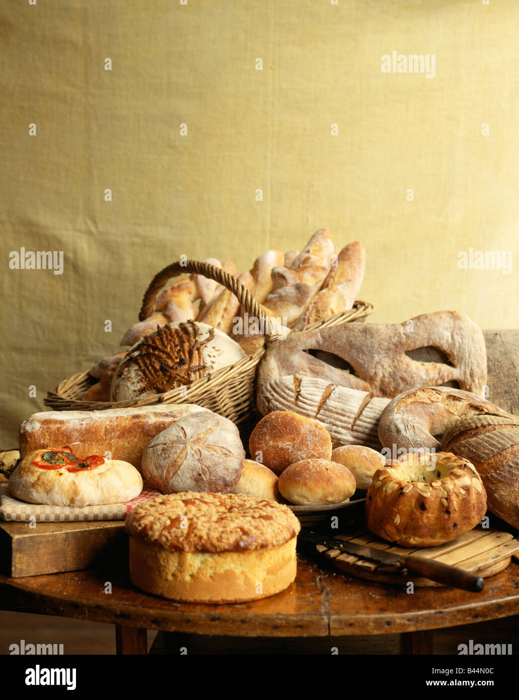 Selection of breads Stock Photo - Alamy