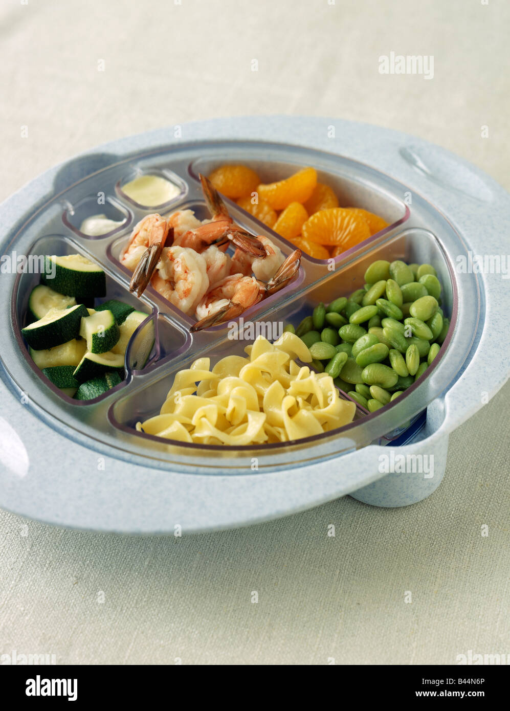 complete meal in a compartment dish Stock Photo - Alamy