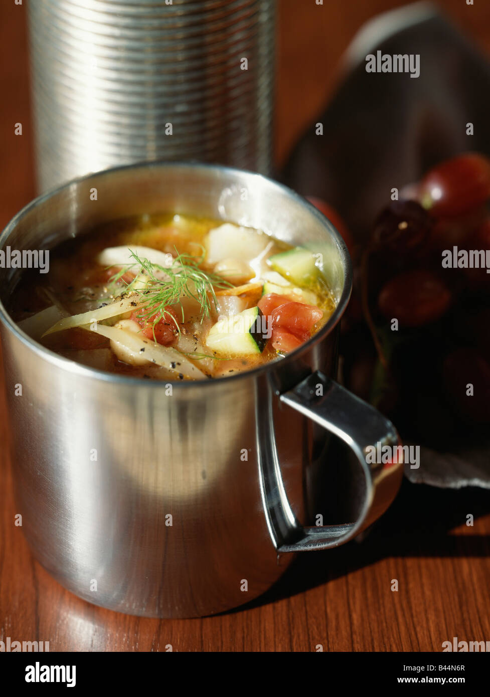 Cup of mixed vegetable soup Stock Photo - Alamy