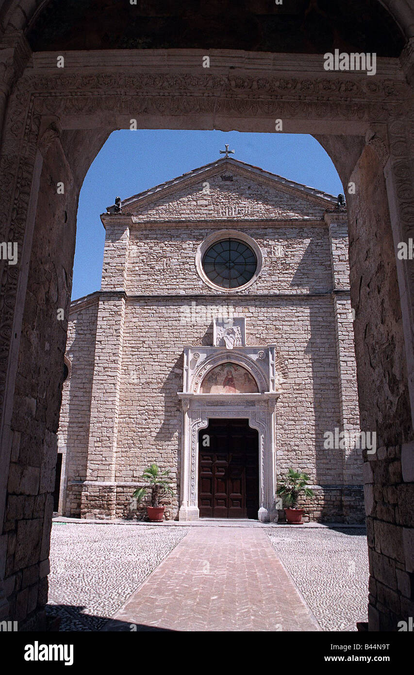 Church in the centre of Farfa Sabine town north of Rome Stock Photo - Alamy