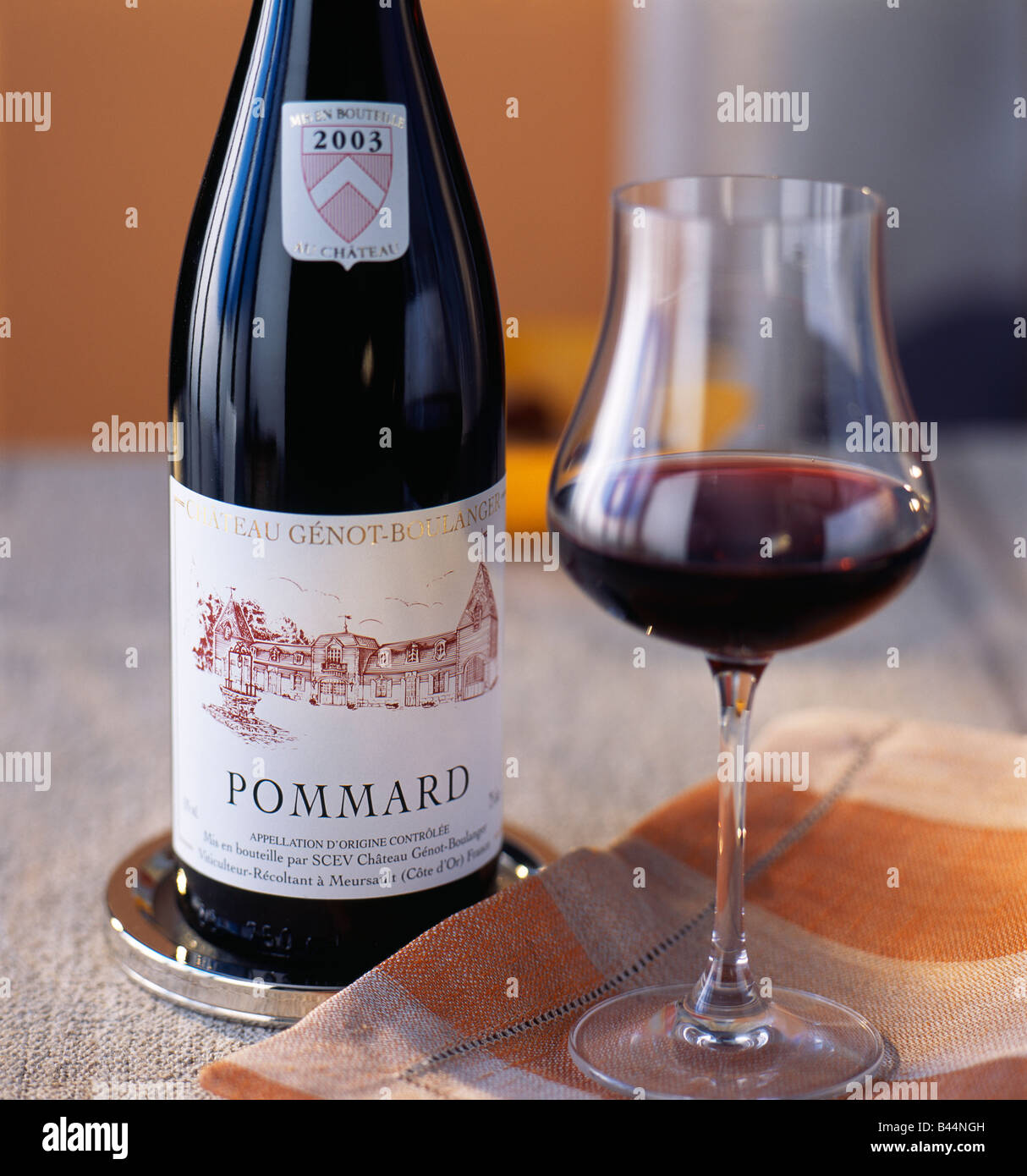 Bottle of Pommard Stock Photo - Alamy