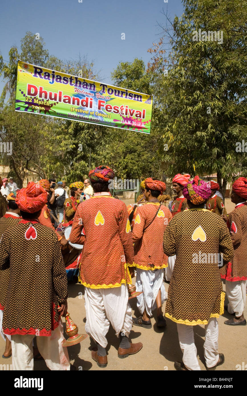 India Rajasthan Jaipur Holi Festival of Colours 2008 Stock Photo - Alamy