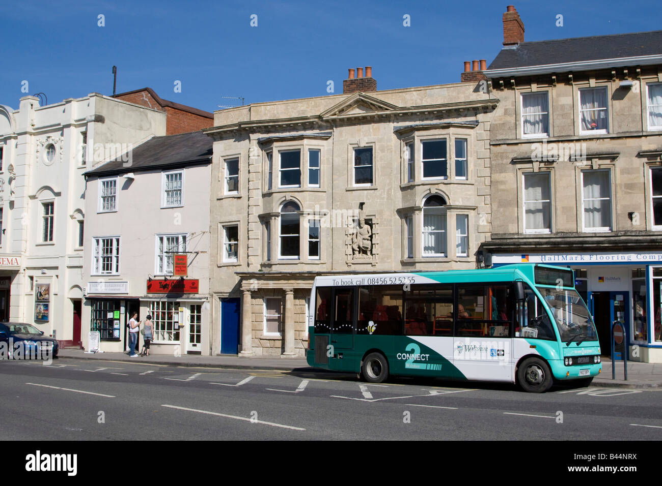 Devizes market town centre wiltshire england uk gb Stock Photo - Alamy