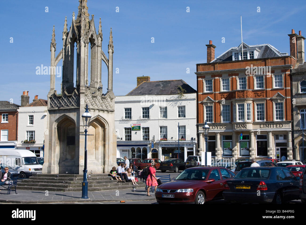 Devizes market town centre wiltshire england uk gb Stock Photo - Alamy