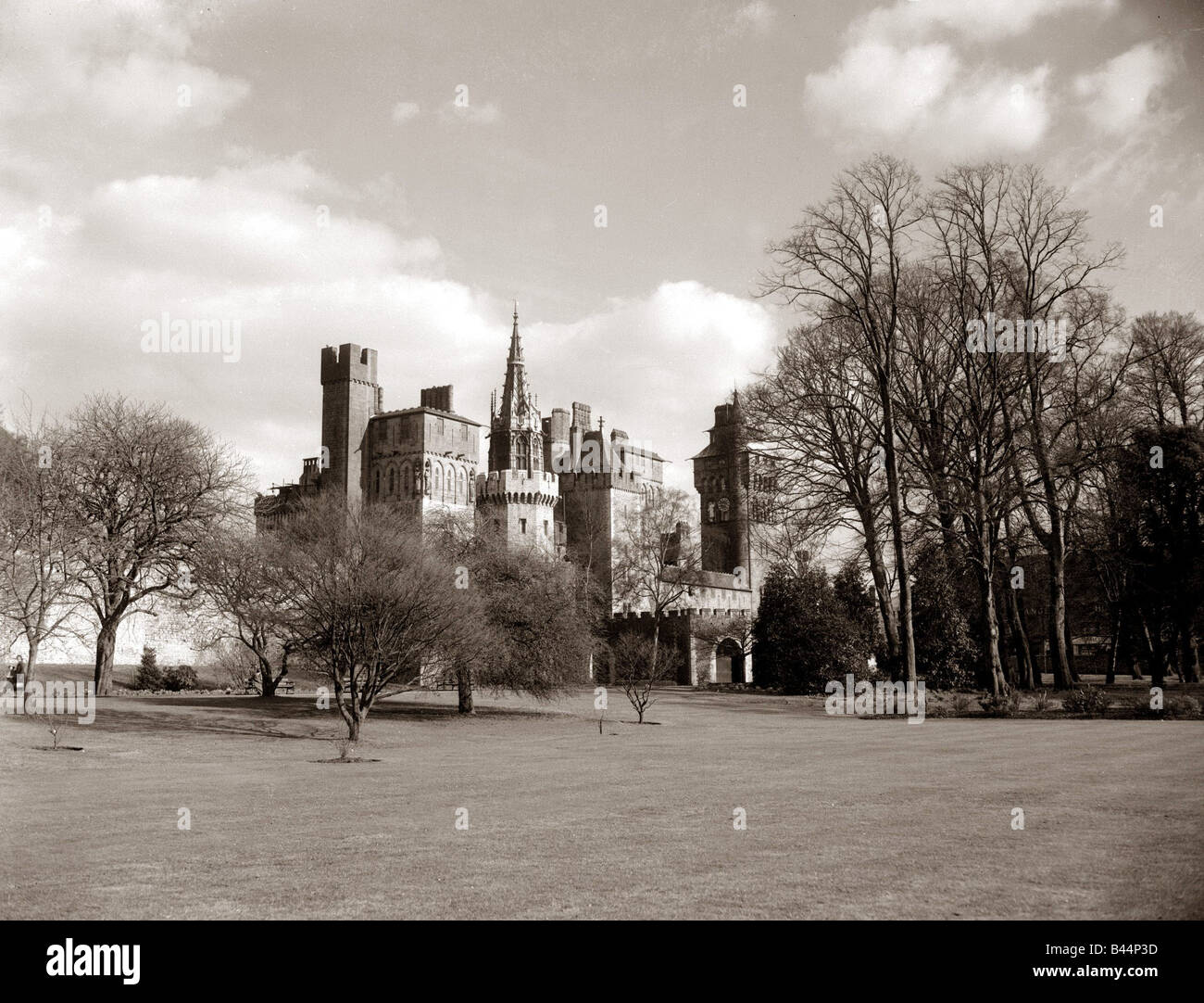 A view of Cardiff Castle Wales buildings architecture norman britain ...