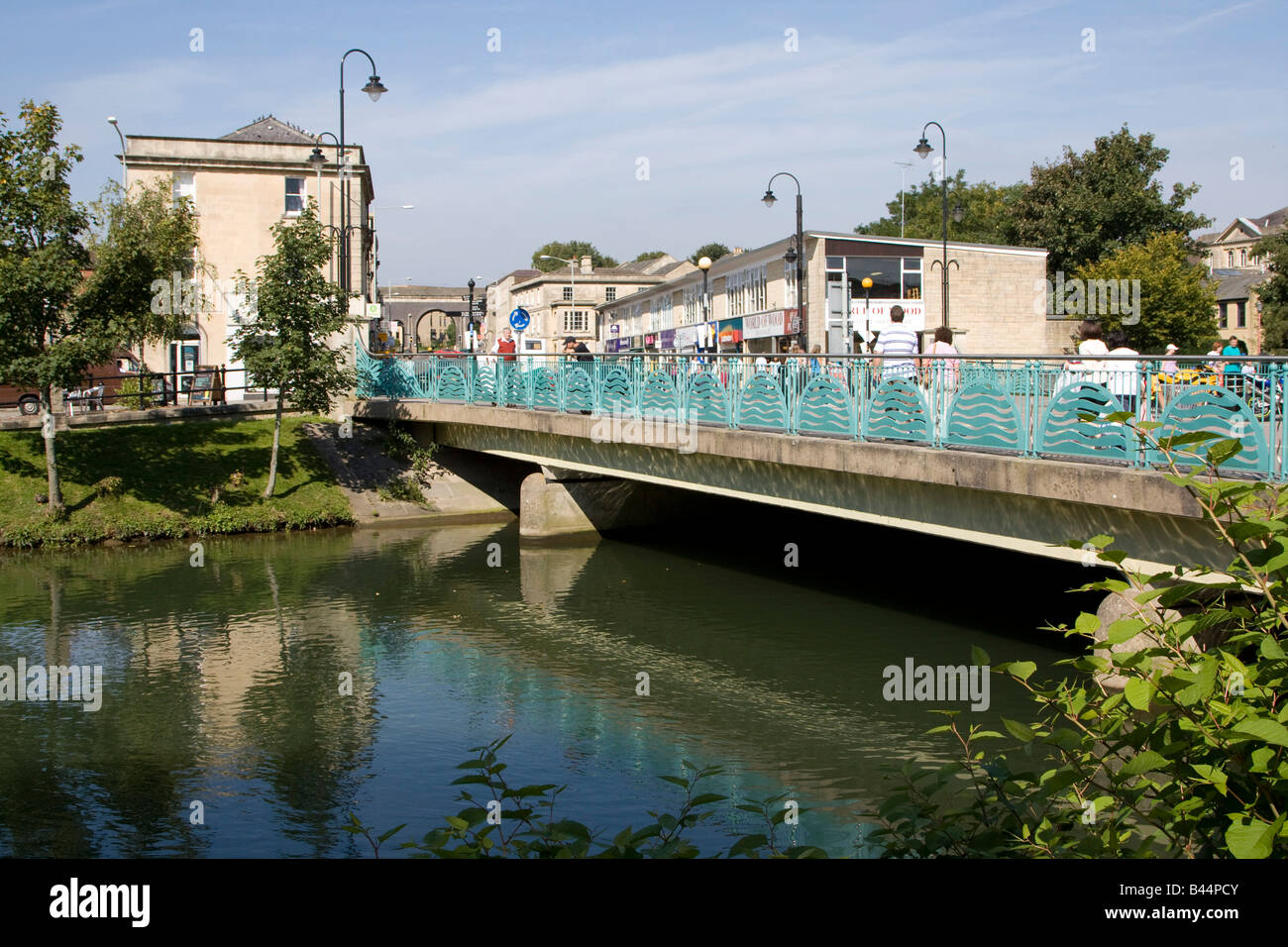 river avon bridge Chippenham town centre wiltshire england uk gb Stock ...