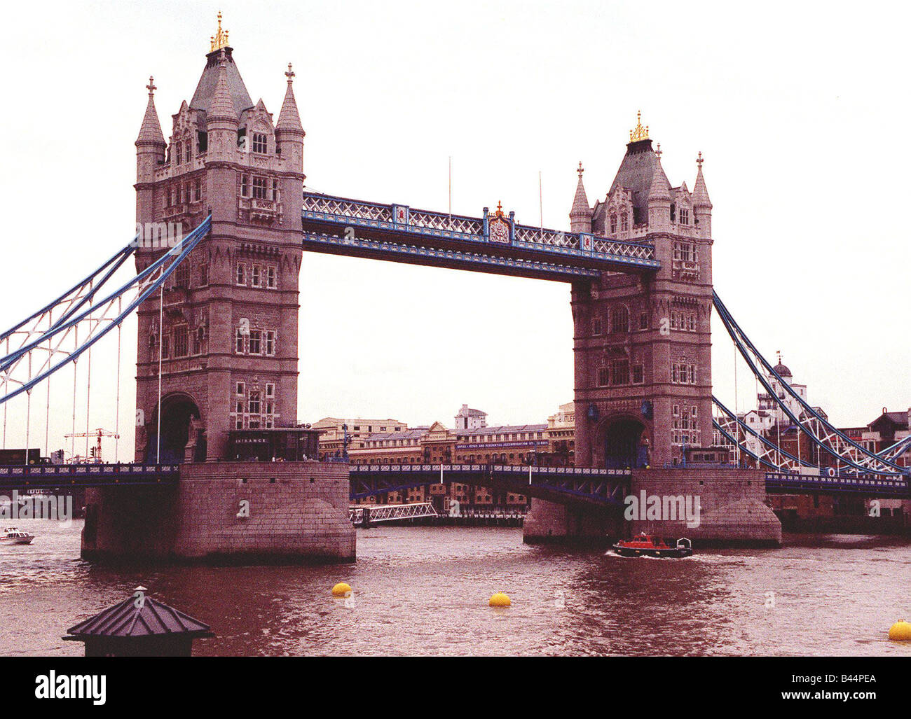 Places London Tower Bridge view from the Tower of London Stock Photo ...