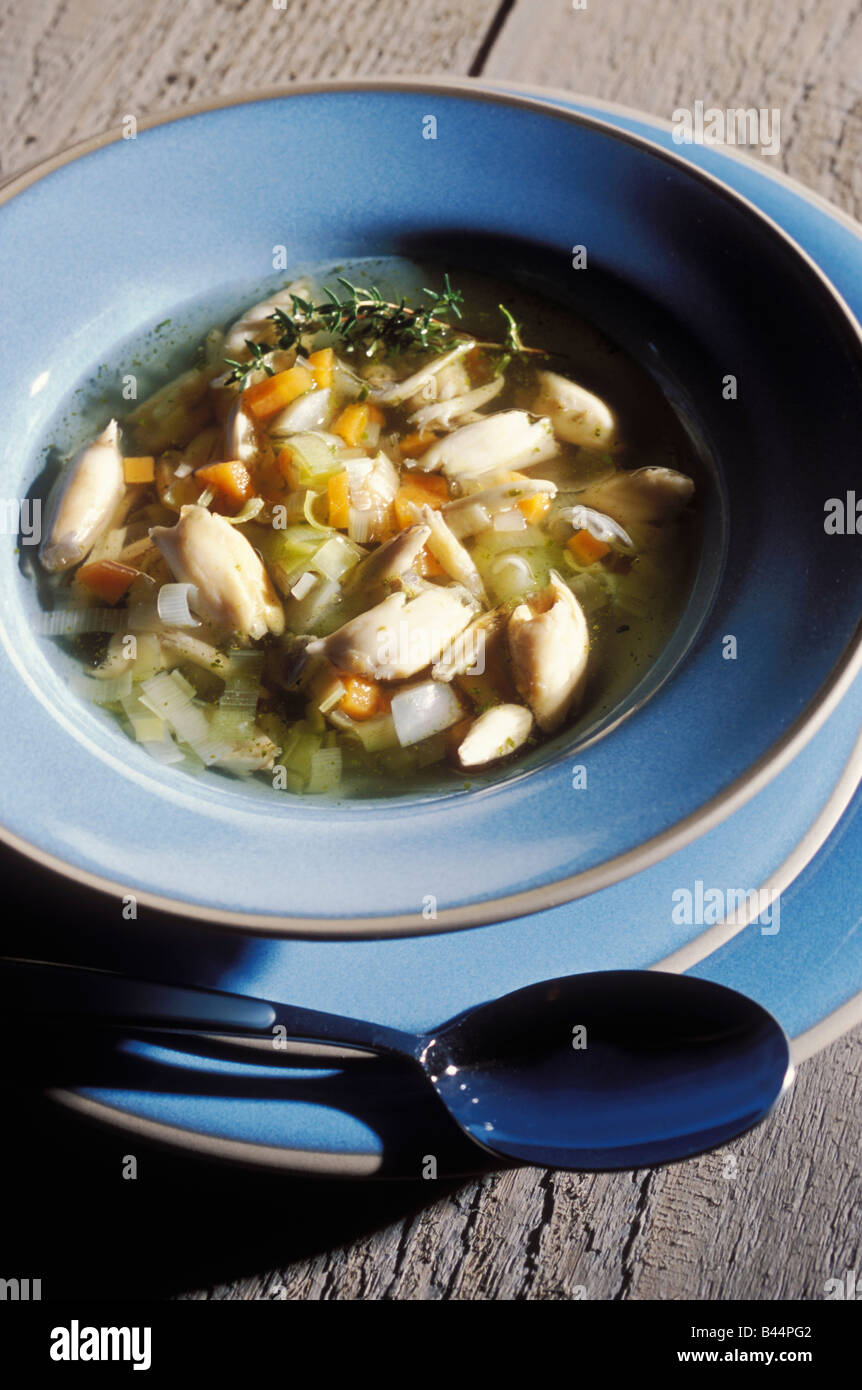 clear frog soup Stock Photo - Alamy