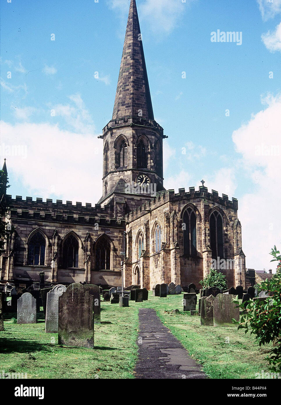 Bakewell Church Derbyshire circa 1990 Stock Photo - Alamy
