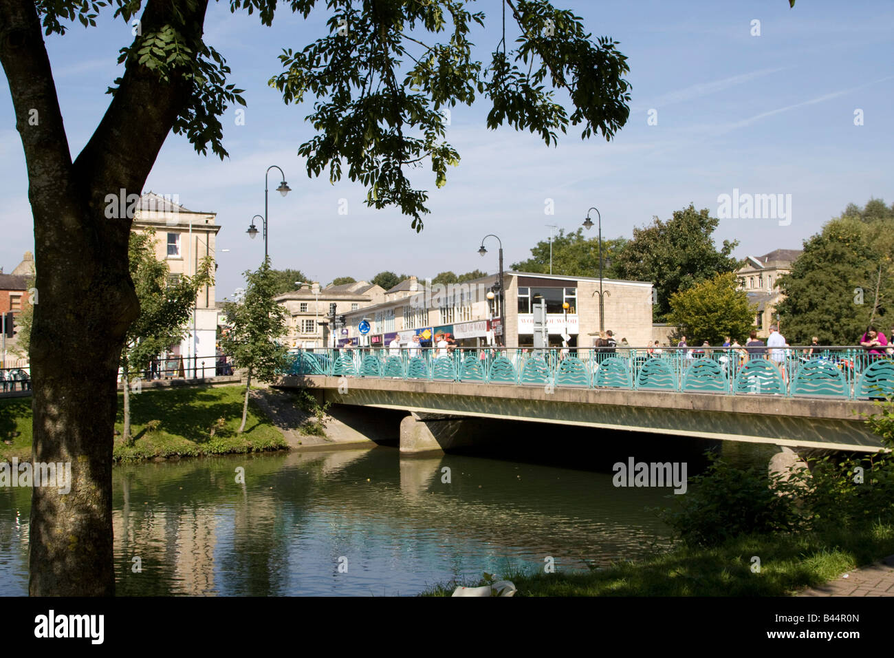 river avon bridge Chippenham town centre wiltshire england uk gb Stock ...
