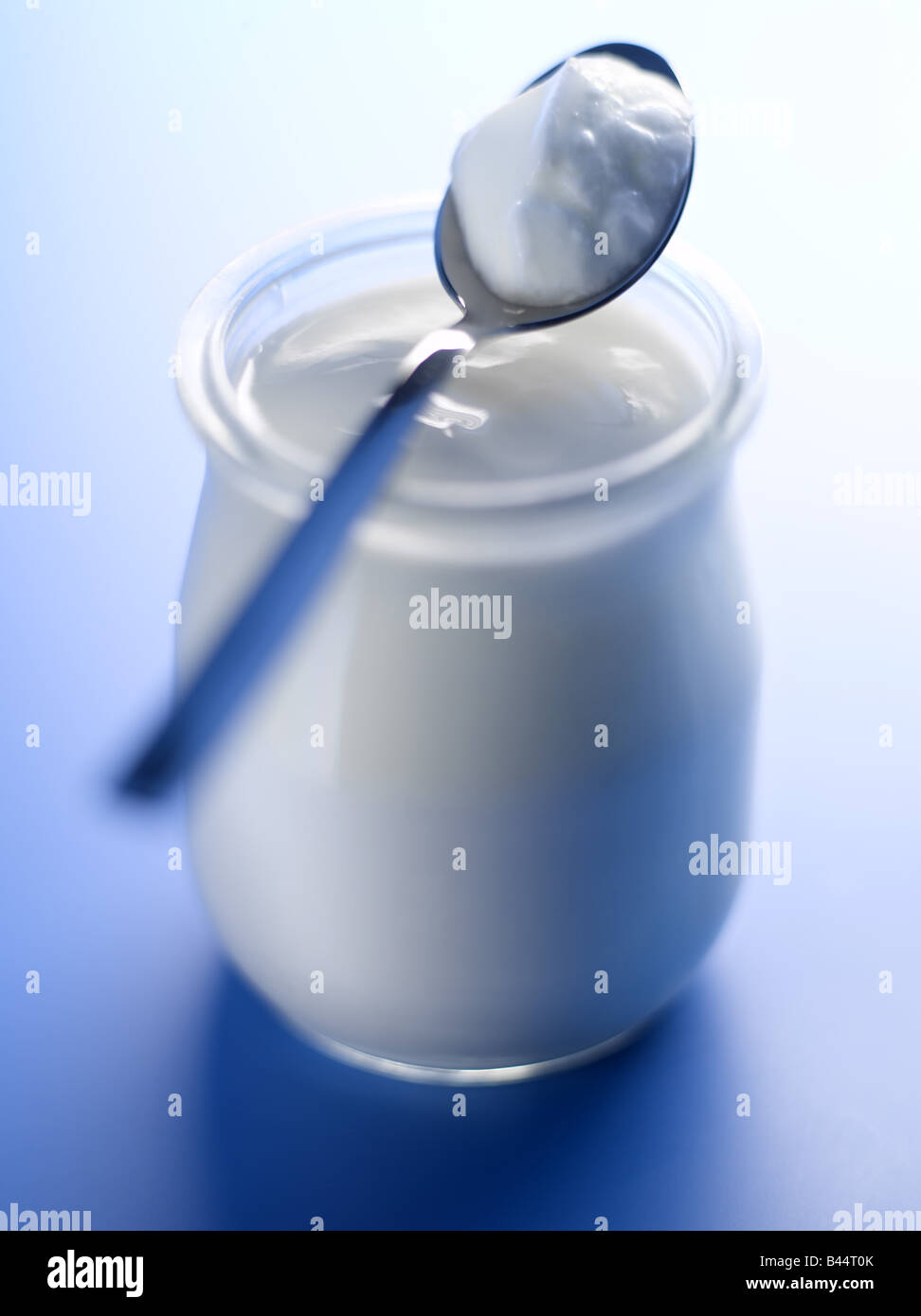 Pot of yoghurt Stock Photo - Alamy