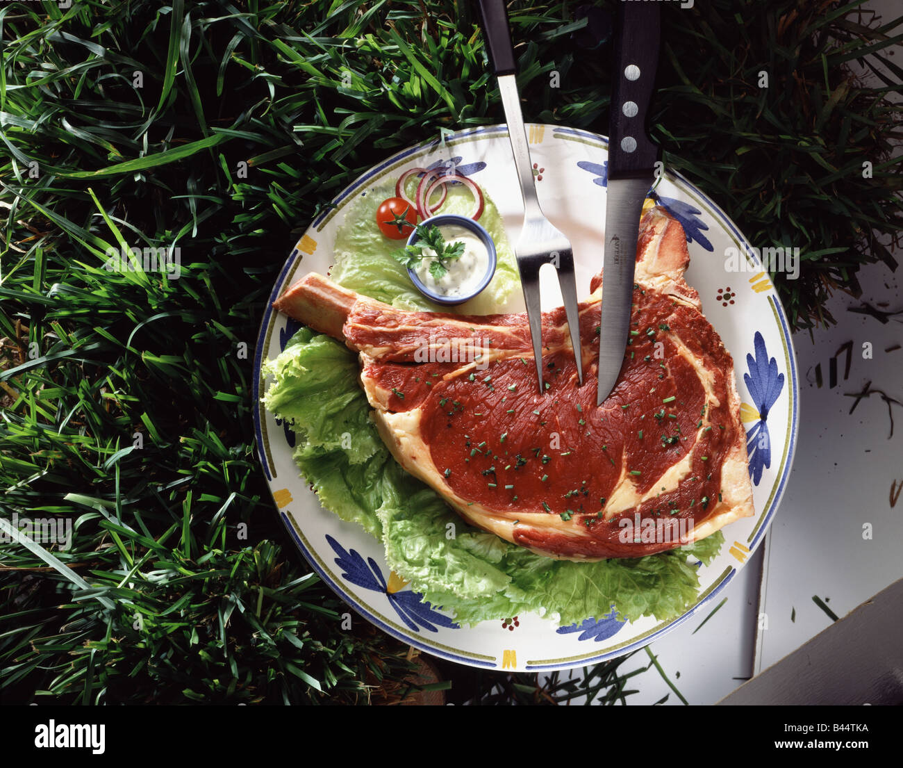 raw beef chop Stock Photo - Alamy