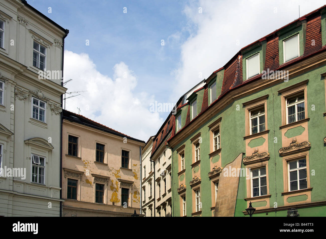 old buildings view in Brno Stock Photo - Alamy