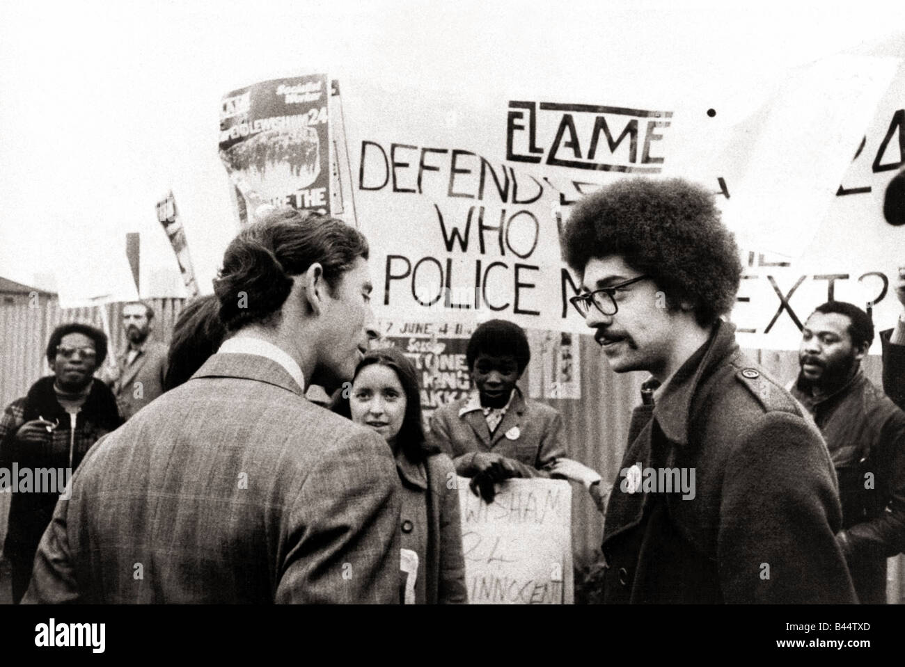 1970 s Demonstrations Protests June 1977 Prince Charles speaks to young ...