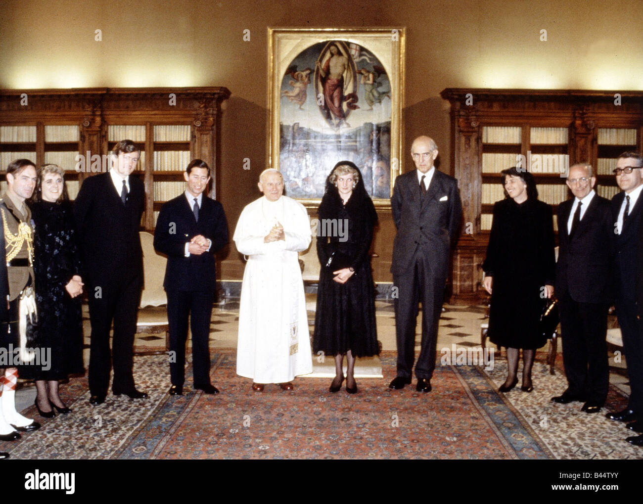 Princess Diana Prince Charles with the pope at the Vatican Overseas ...