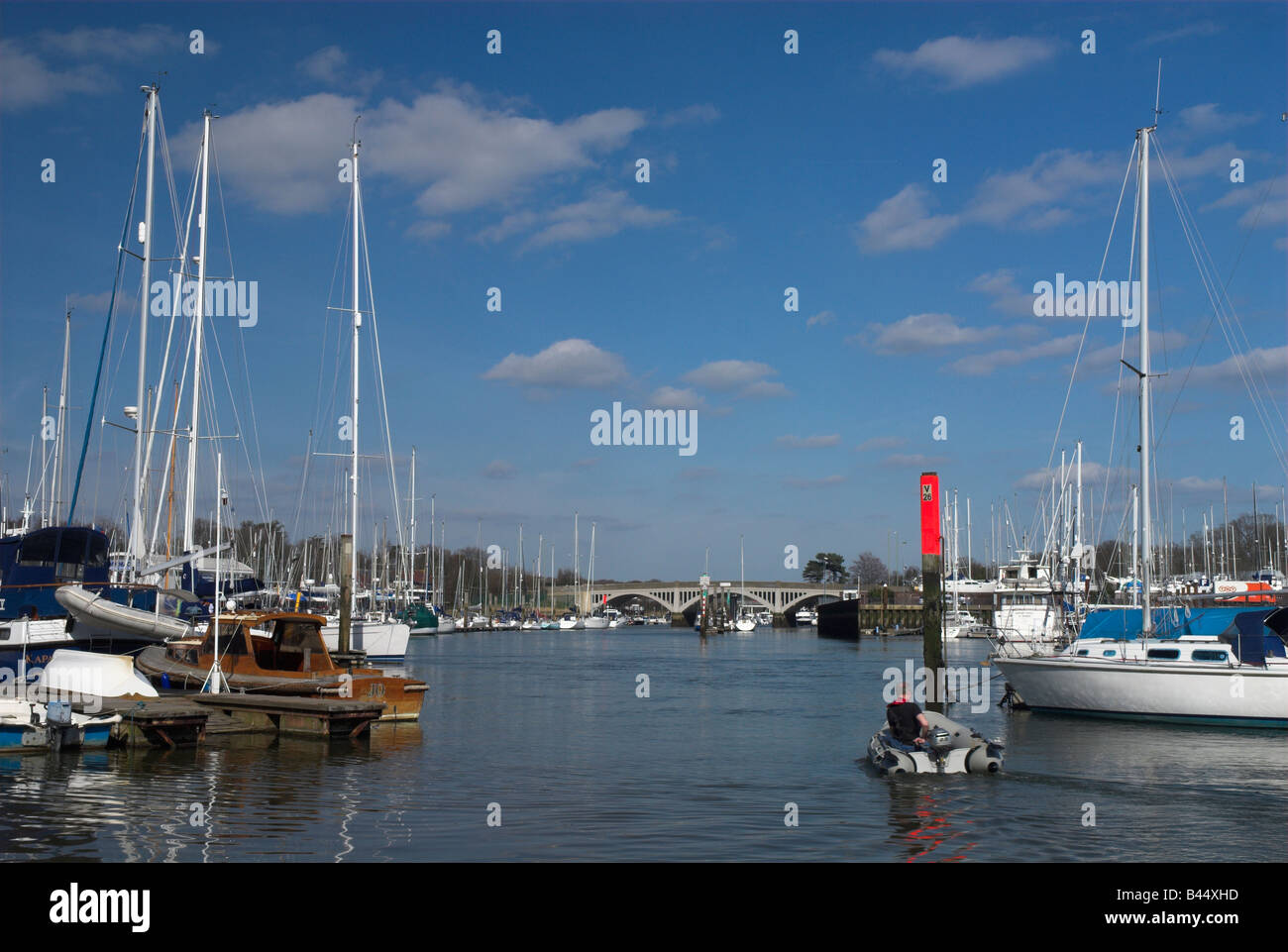 Swanwick Marina Stock Photo - Alamy