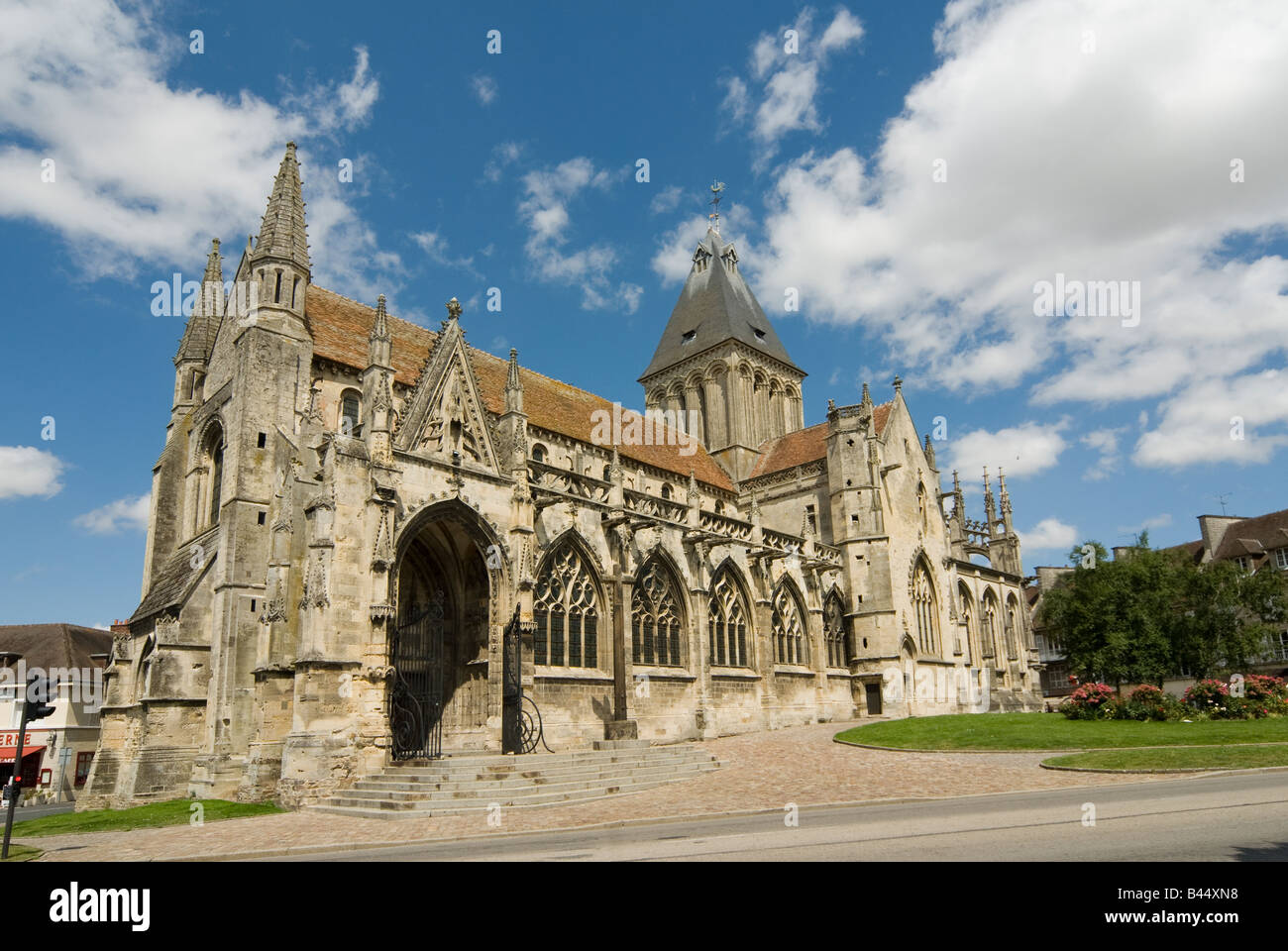 Church in the pretty french town of Falaise Normandy France Stock Photo ...