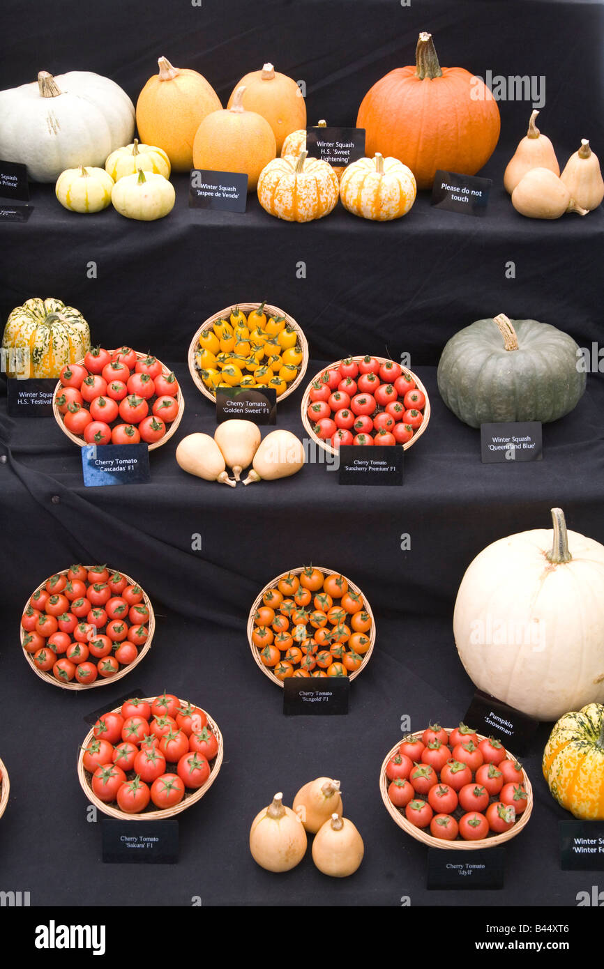 award winning organic fruit and vegetables on display Stock Photo - Alamy
